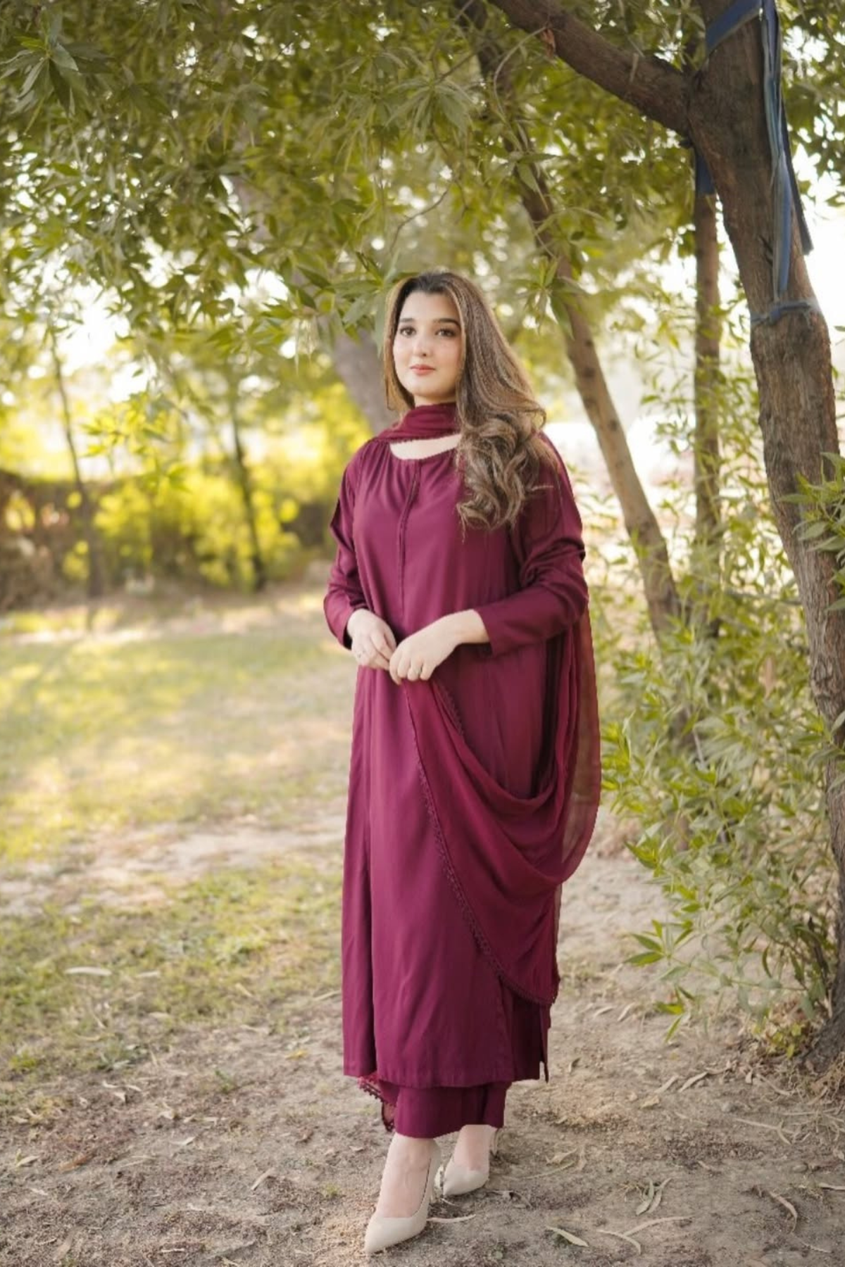 MIRAAN - Purple - 3PC DRESS – Safoora